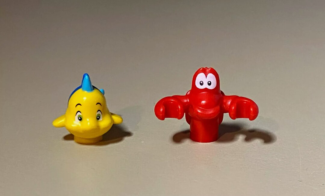 Lego MINIFIGURE Disney Princess Ariel FLOUNDER Clown Fish & SEBASTIAN ...
