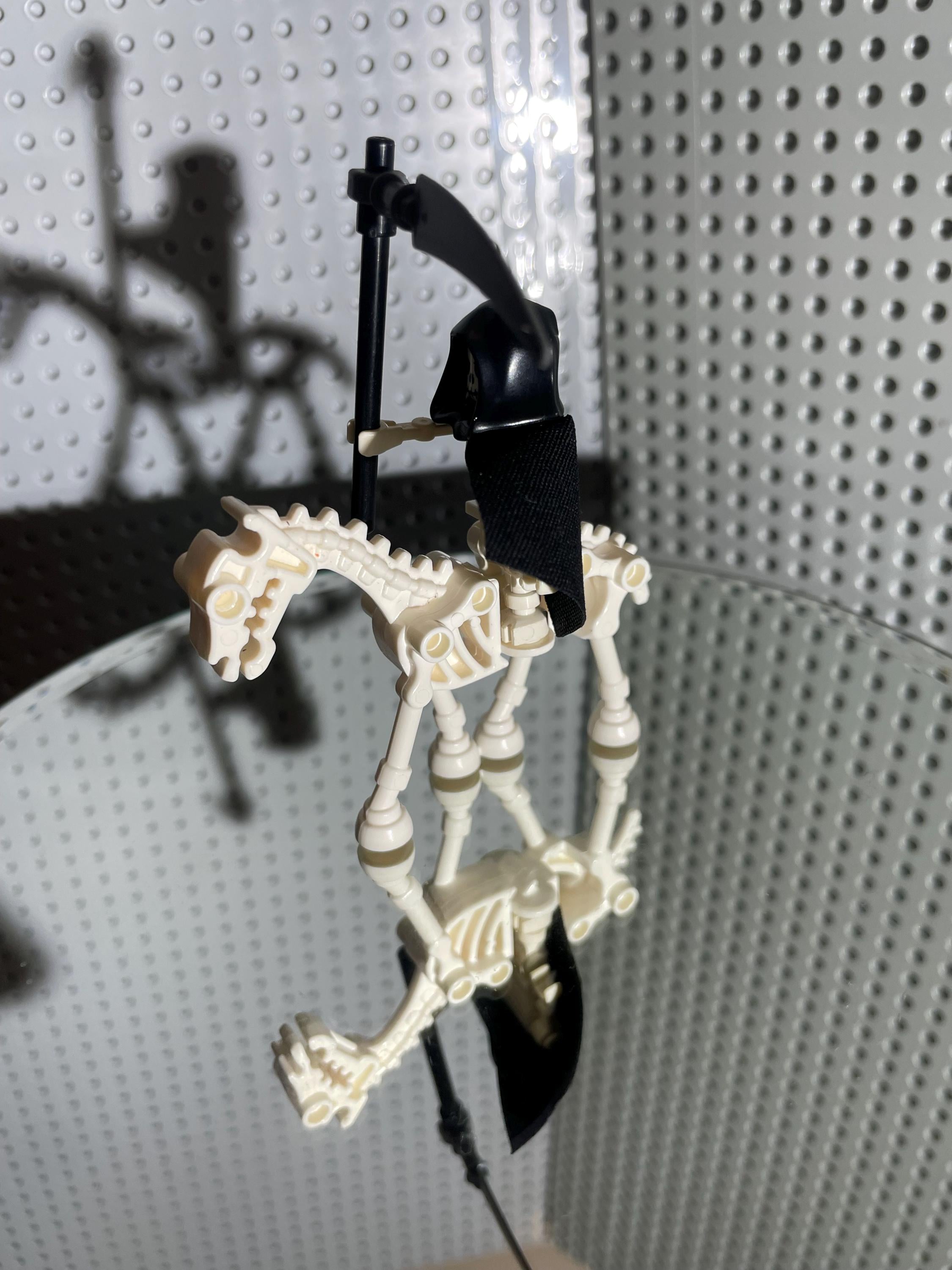 LEGO Death Grim Reaper Skeleton Reaper With Skeleton Horse Loose Castle ...
