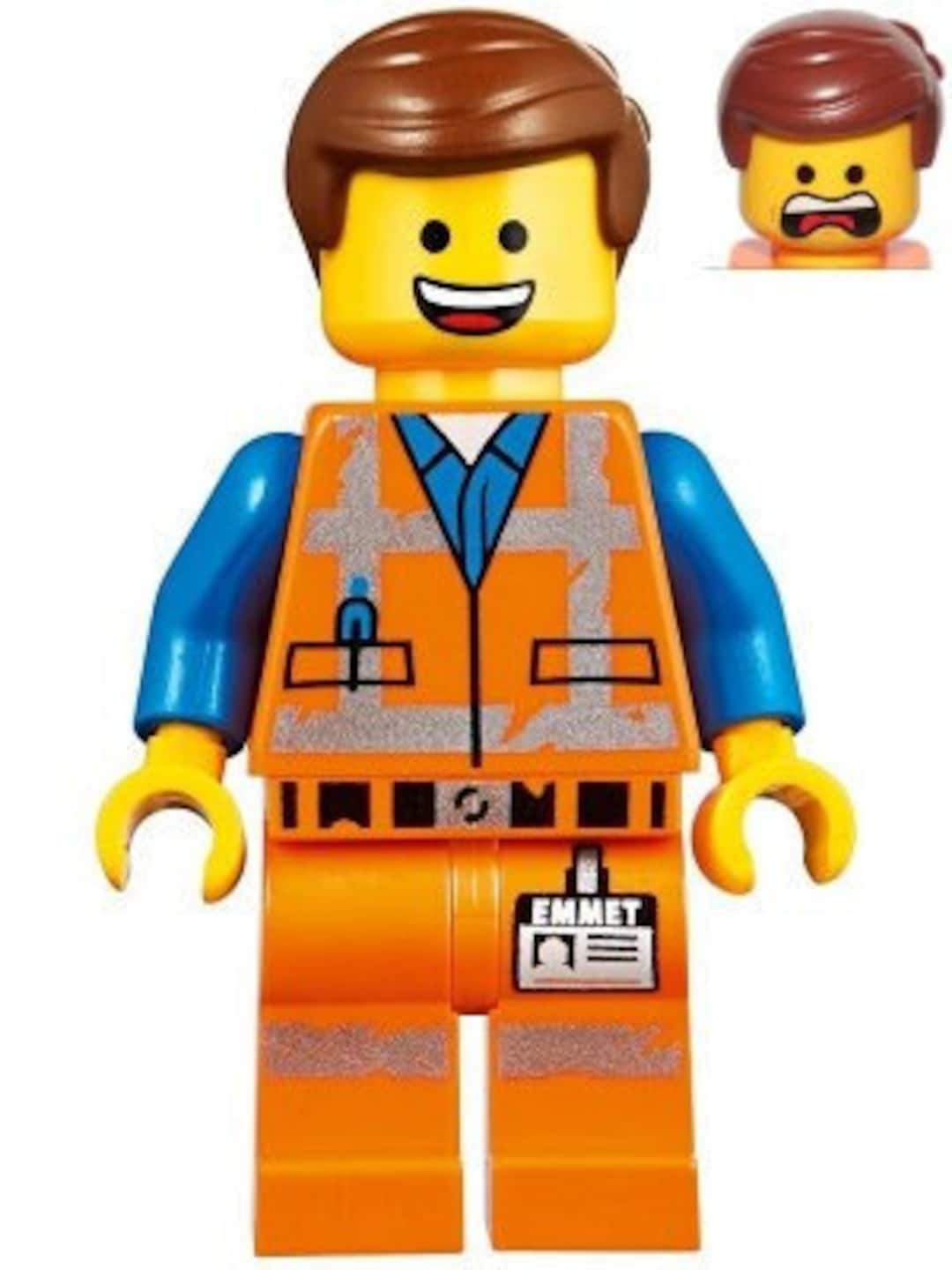Lego MINIFIGURE Emmet - Smile / Scream, Worn Uniform - Etsy