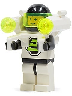Lego MINIFIGURE Blacktron 2 With Jet Pack and Trans-neon Green - Etsy