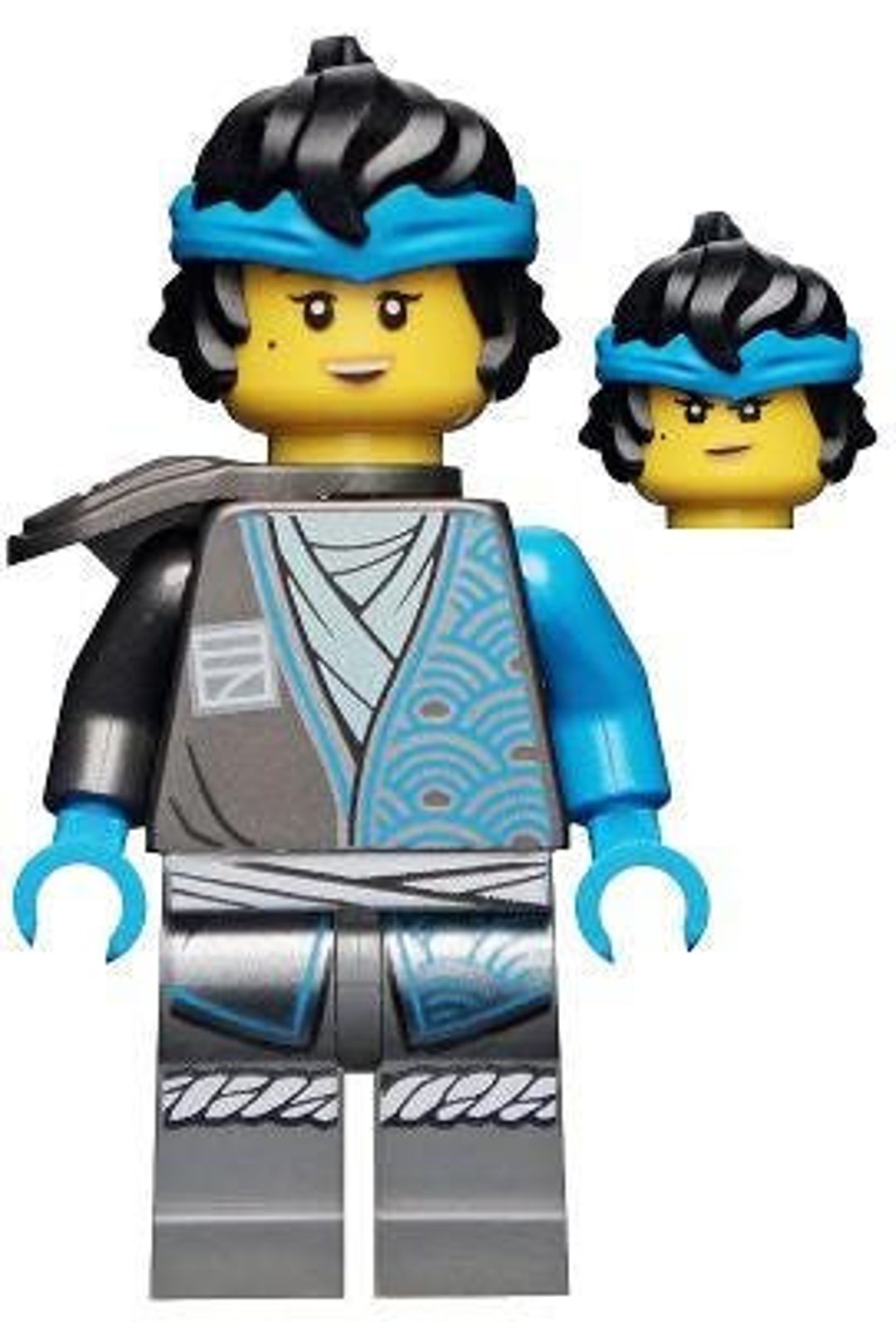 Lego MINIFIGURE Ninjago Nya - Core, Hair, Shoulder Pad /w Swords - Etsy