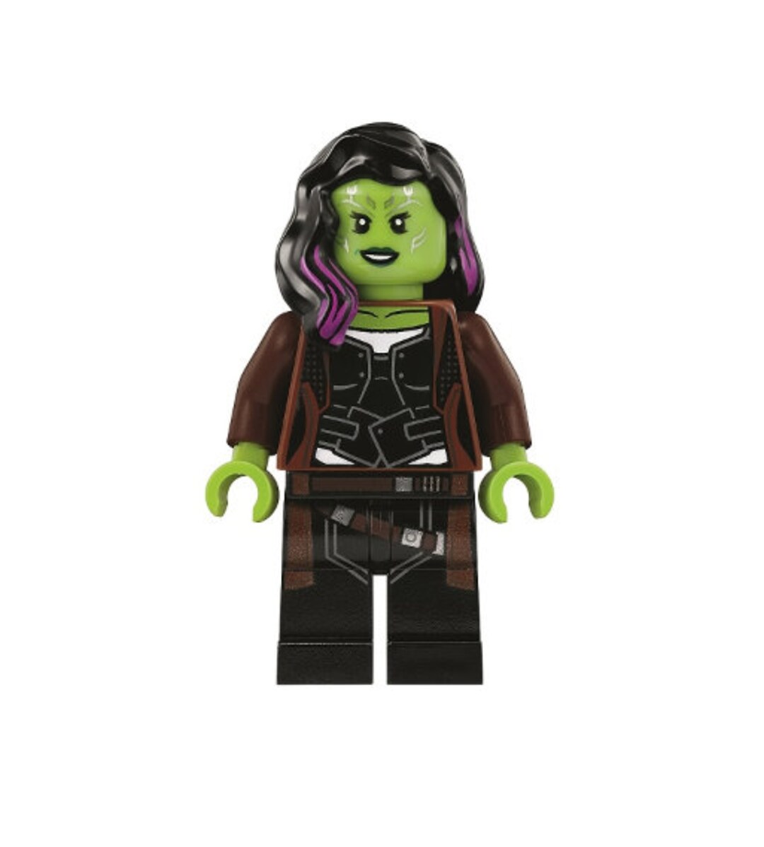 Lego MINIFIGURE Gamora, Long Reddish Brown Coat - Etsy