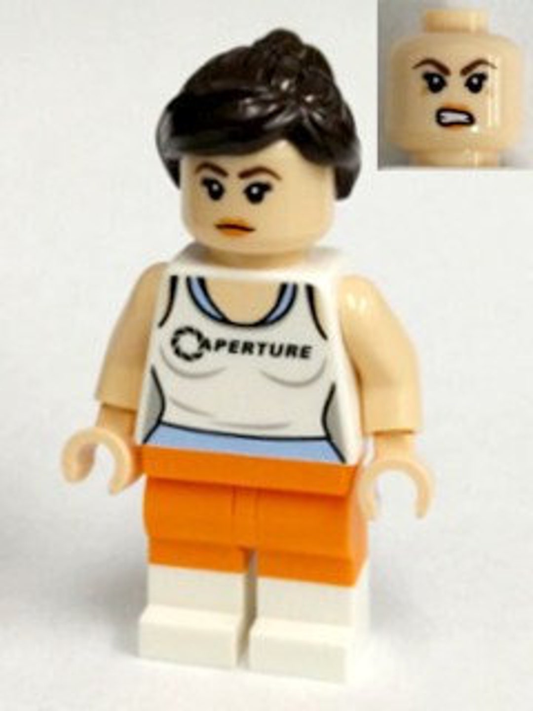 Lego MINIFIGURE Portal Chell Women Girl Female Sports Star - Etsy