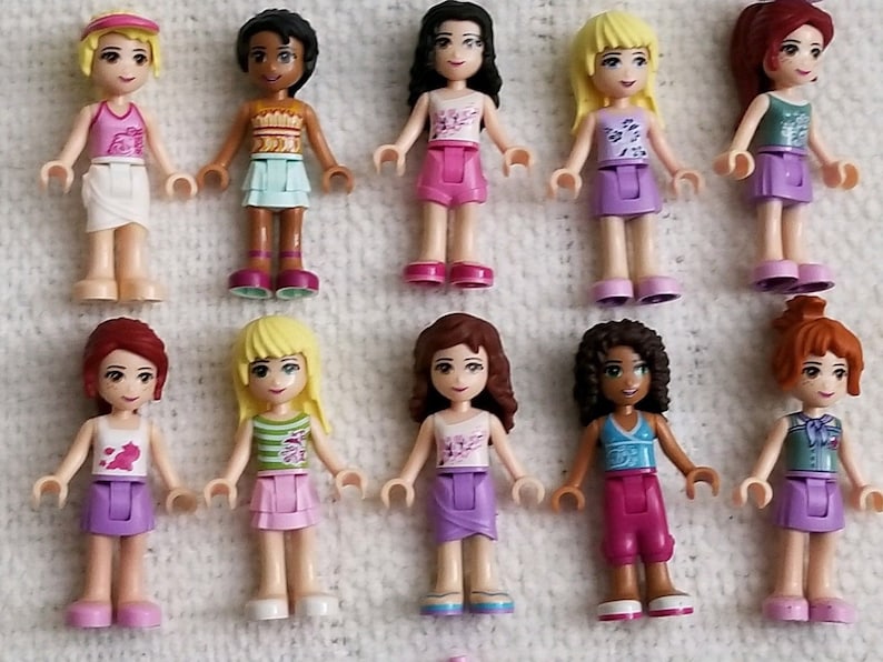 LEGO Friends Minifigure Lot of 12 plus Accessories Girls | Etsy