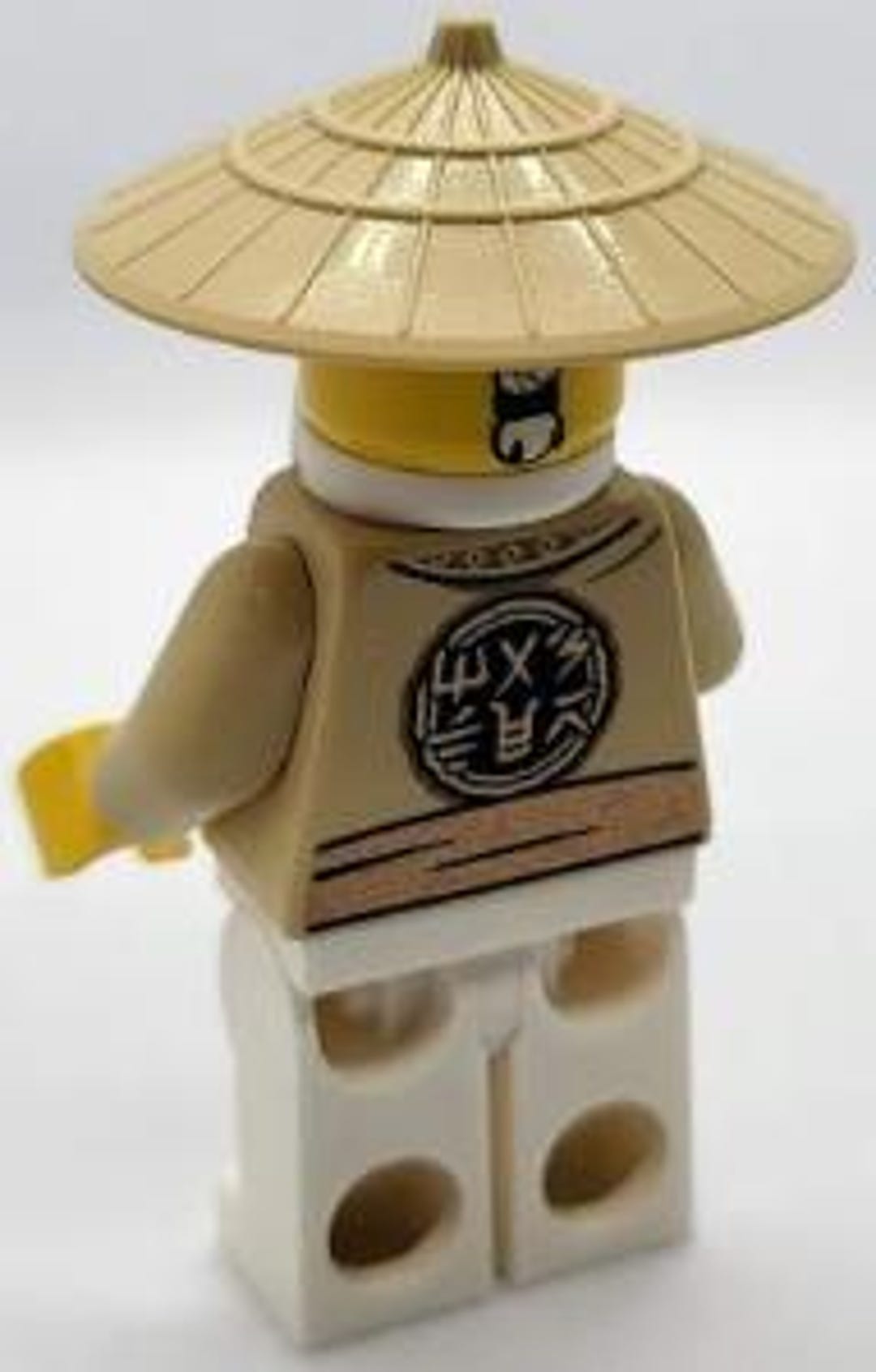 Lego MINIFIGURE Ninjago Wu Sensei - Legacy, Tan Robe, Braided Ponytail ...