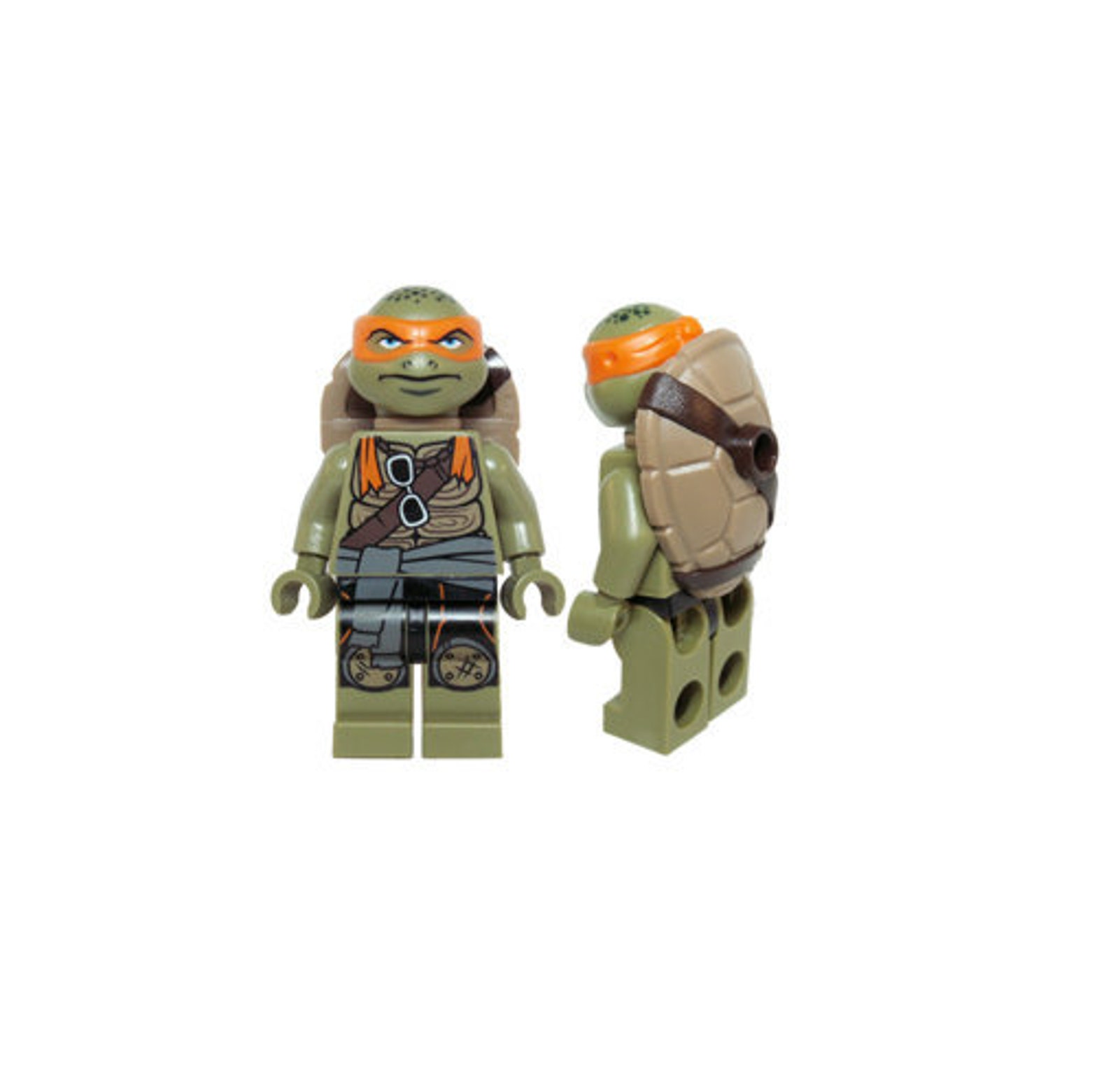 Lego MINIFIGURE Teenage Mutant Ninja Turtles Michelangelo, Frown (movie ...