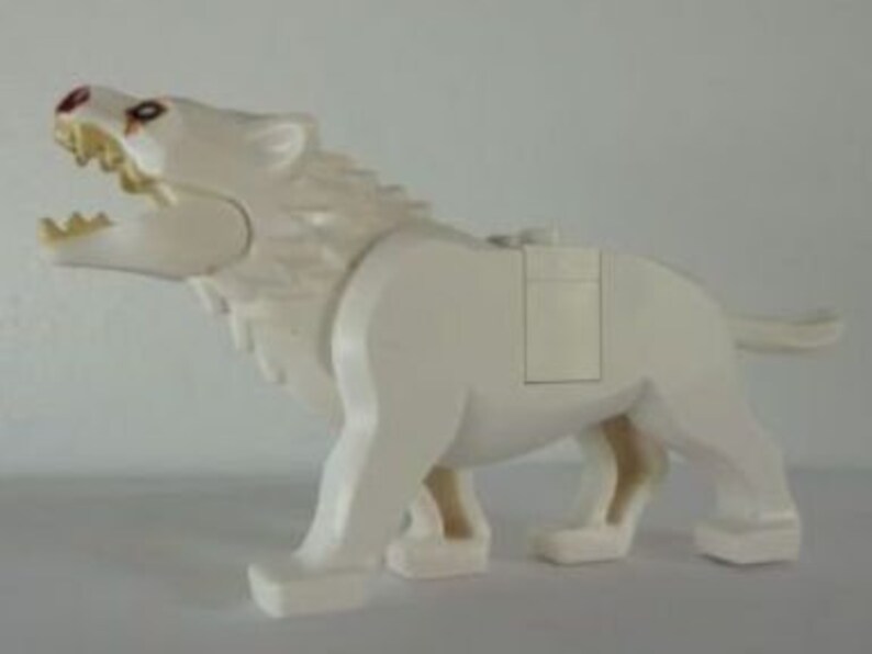 Lego MINIFIGURE Hobbit Lord of the Rings White Warg With - Etsy