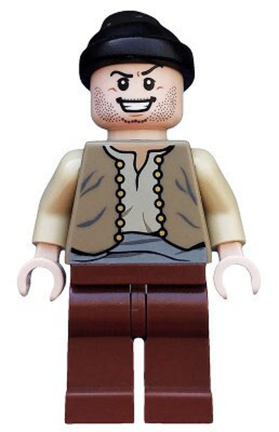 Lego MINIFIGURE Prince of Persia Arabian Merchant Vest Open With Gold ...