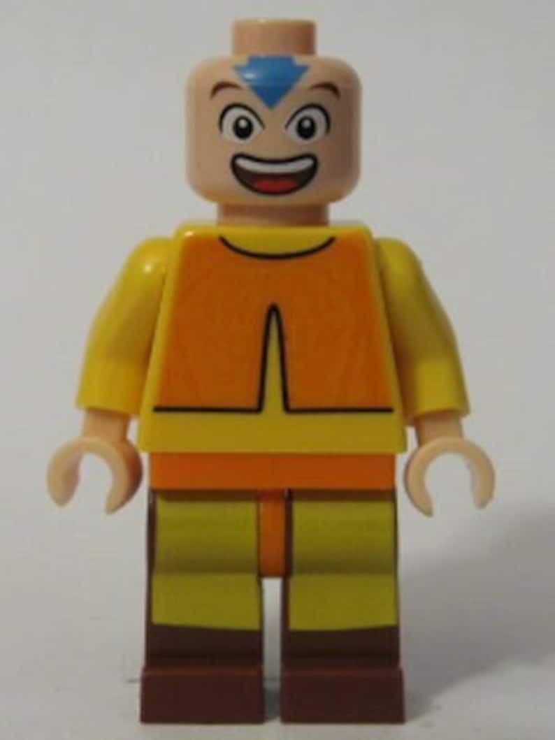 Lego MINIFIGURE Lego Avatar: the Last Airbender Aang - Etsy