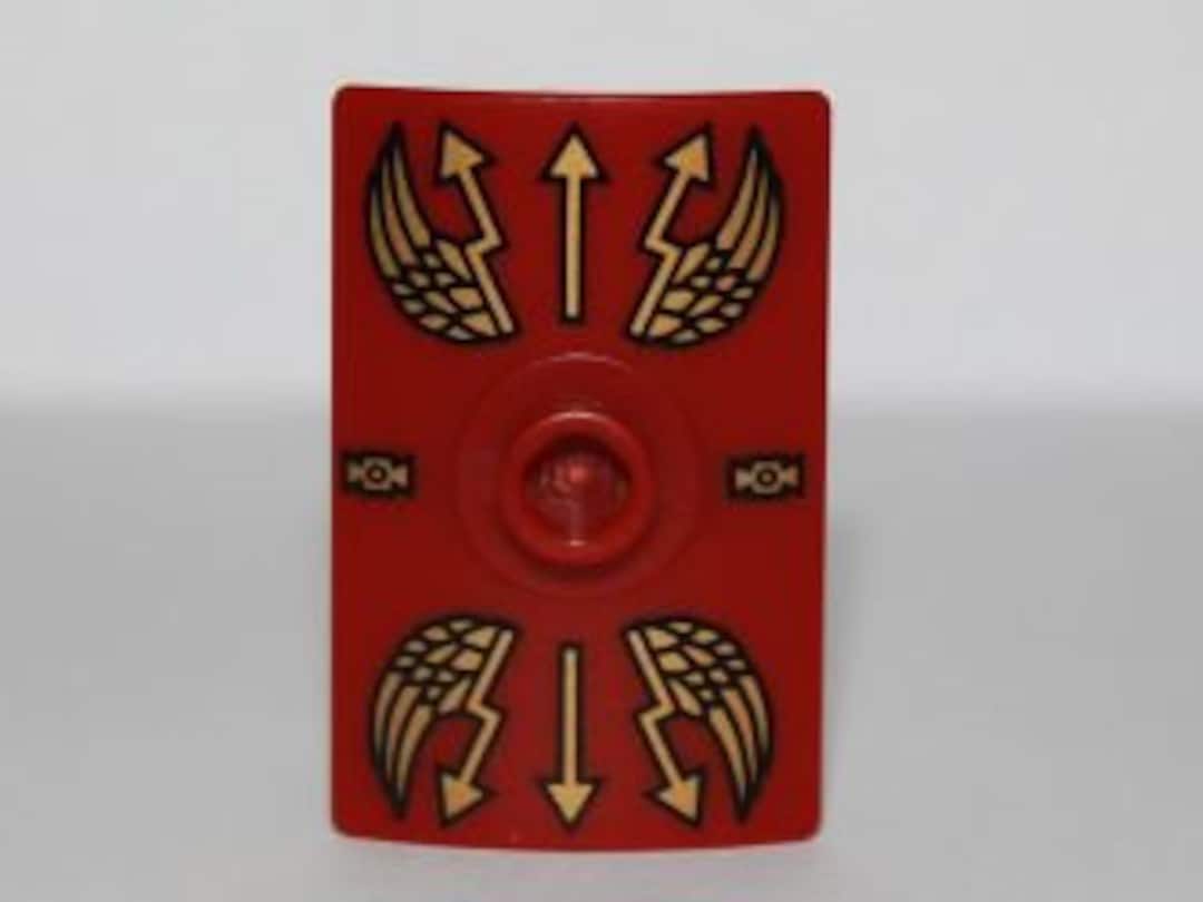 Real Rare Lego Roman Minifigure, Shield Rectangular Curved With Stud ...