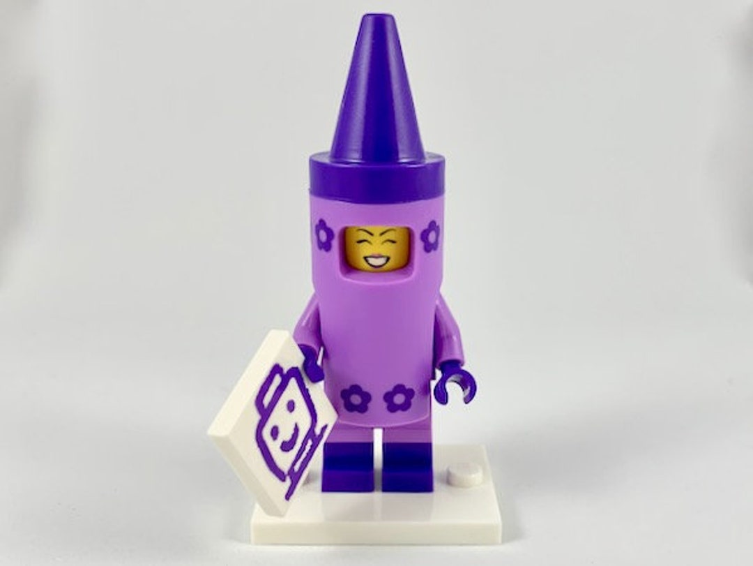 Lego MINIFIGURE Crayon Girl, From the LEGO Movie - Etsy