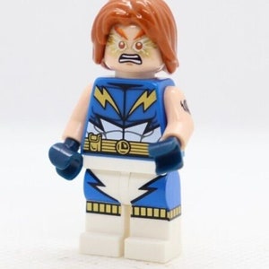 Lego MINIFIGURE Lightning Lad - Etsy