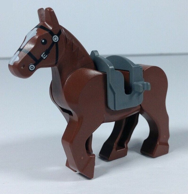 Lego MINIFIGURE Hobbit Lord of the Rings Horses Reddish Brown Horse ...