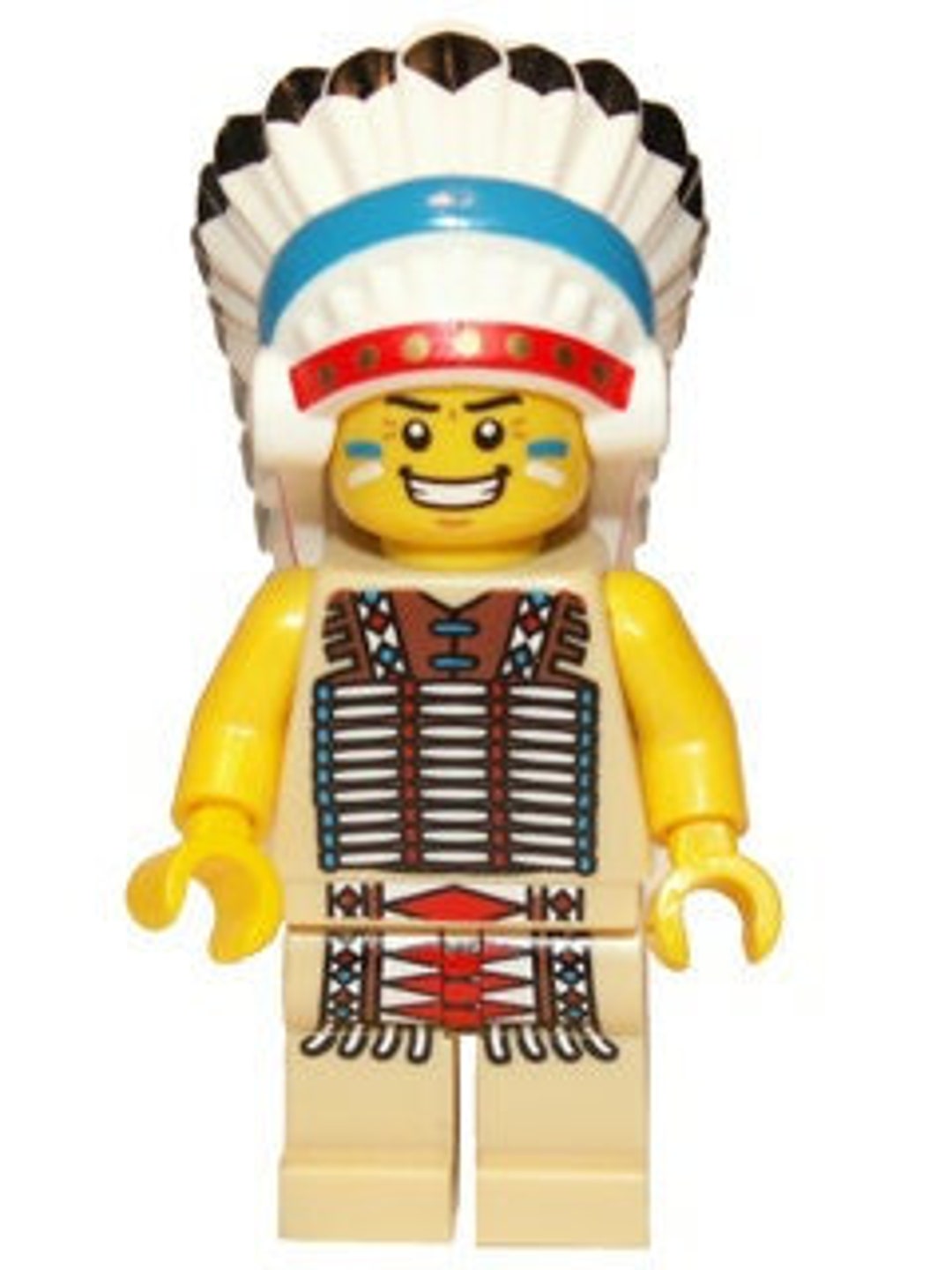 Lego MINIFIGURE Native American Indian Tribal Chief - Etsy