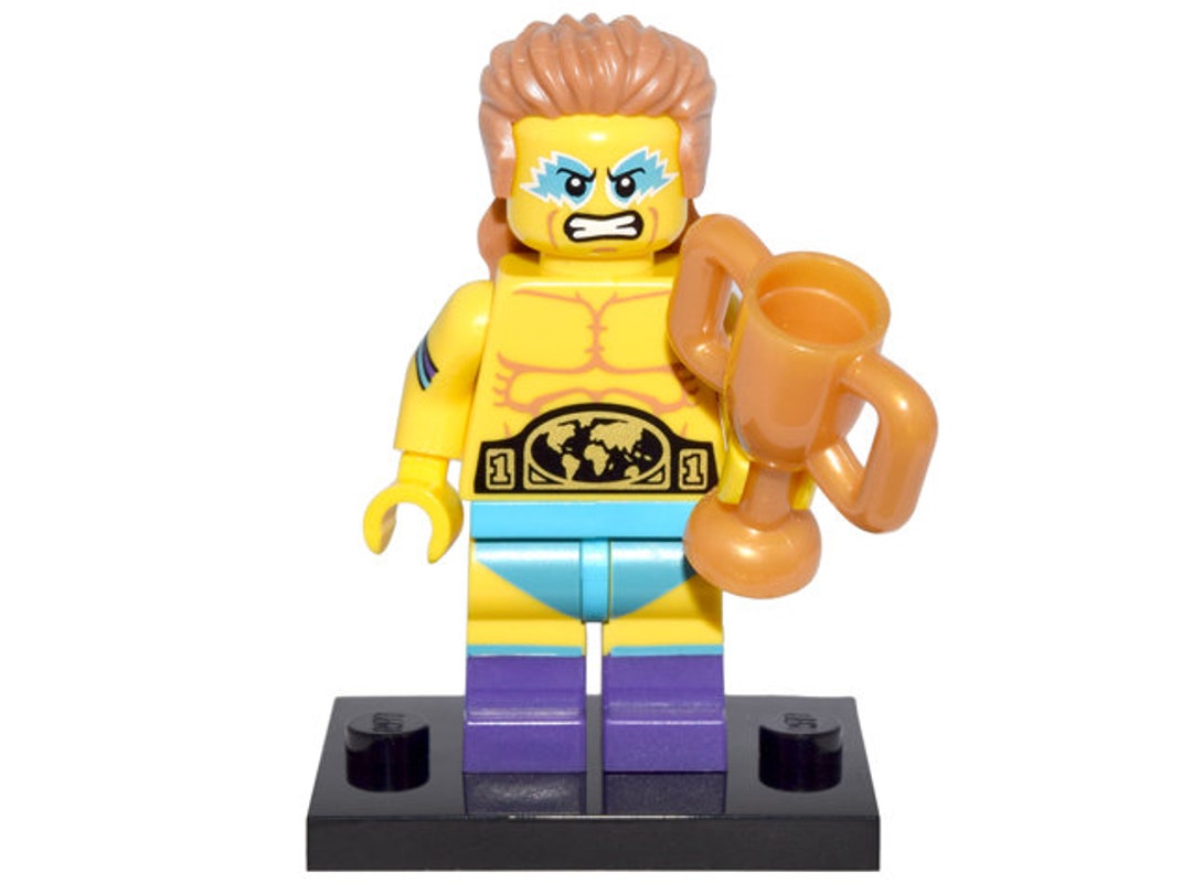Lego MINIFIGURE Looking Good Wrestling Champion Not so Strong - Etsy