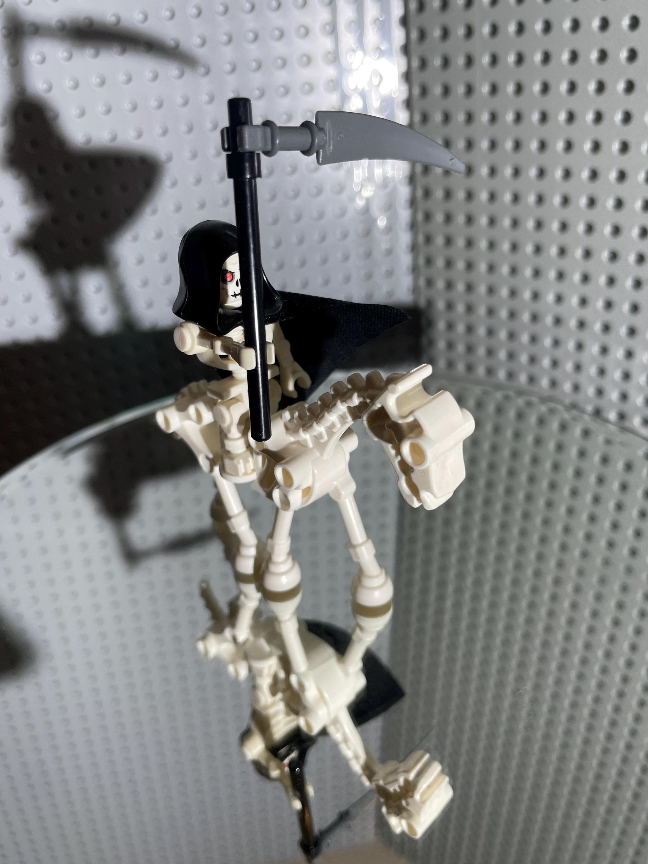 LEGO Death Grim Reaper Skeleton Reaper With Skeleton Horse Loose Castle ...