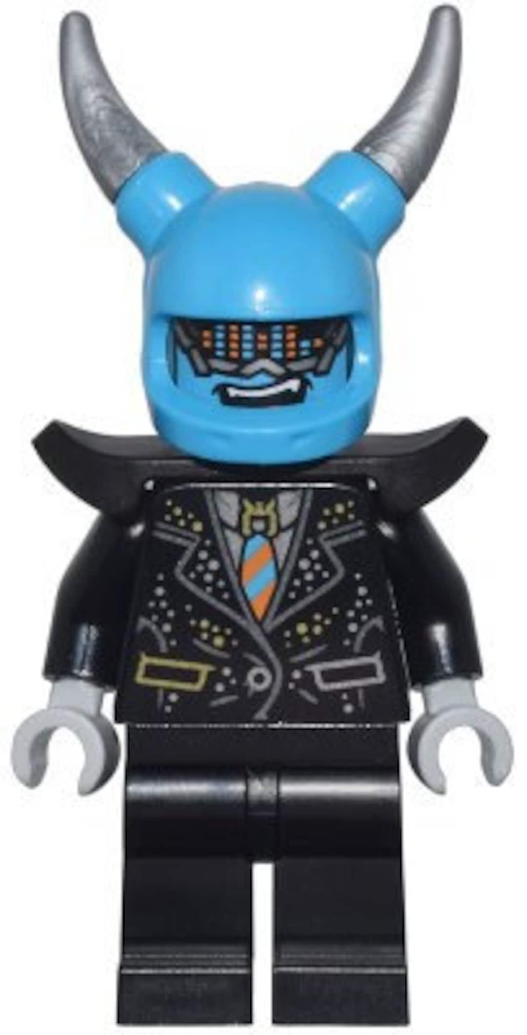 Lego MINIFIGURE Silver Horn Demon - Helmet Monster Yakuza Gangster - Etsy