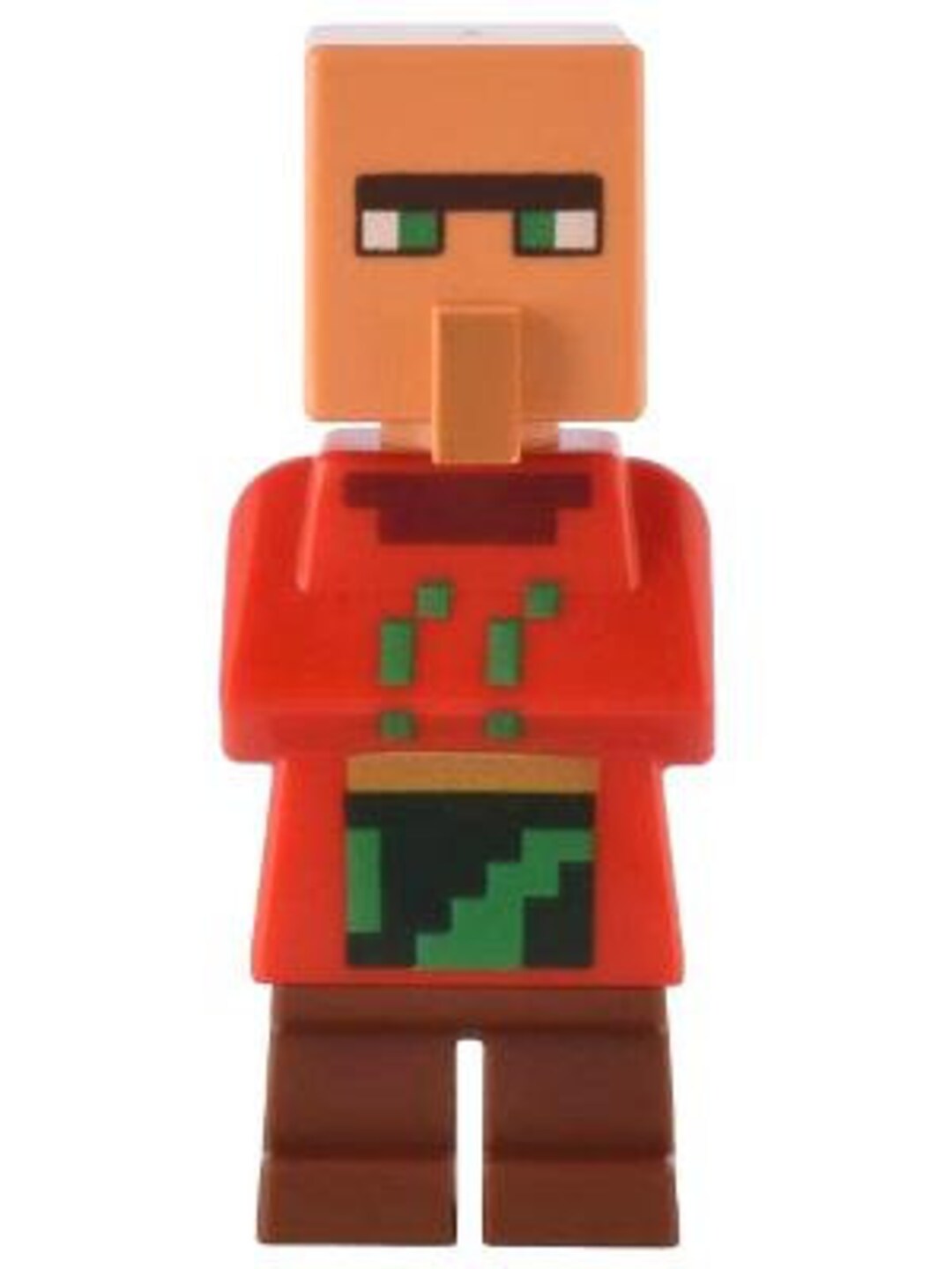 Lego MINIFIGURE Minecraft Villager (farmer) - Savannah Biome Outfit - Etsy