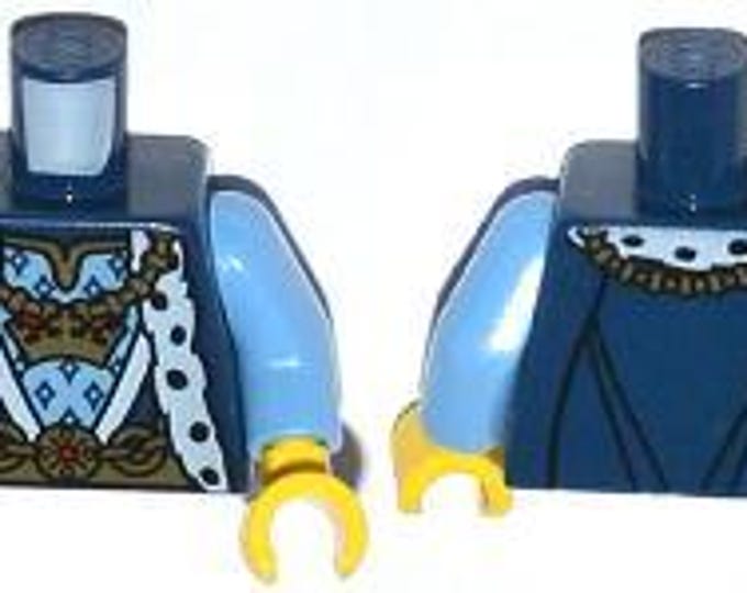 Lego Vintage Torso Castle King Robe With Fur Trim and Gold Chain With ...