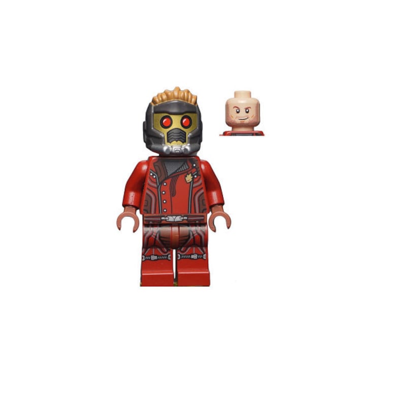 Lego MINIFIGURE Rare Star-lord Mask Jacket With Side | Etsy