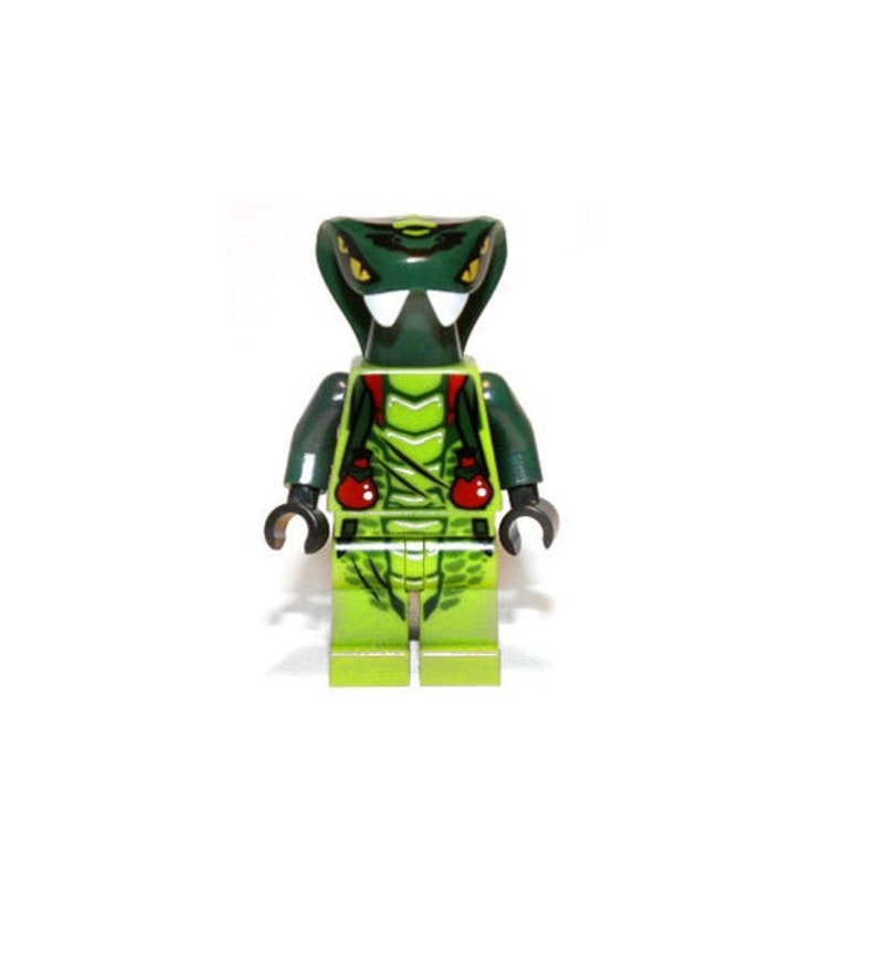 Lego MINIFIGURE Ninjago Snake Spitta Red Vials - Etsy