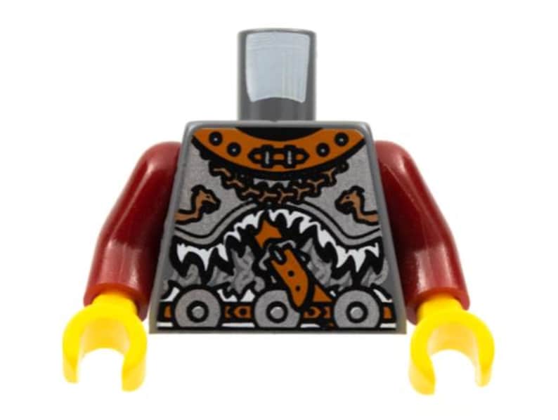 Lego Vintage Castle Knight Torso Viking Armor With Leather Collar and 3 ...