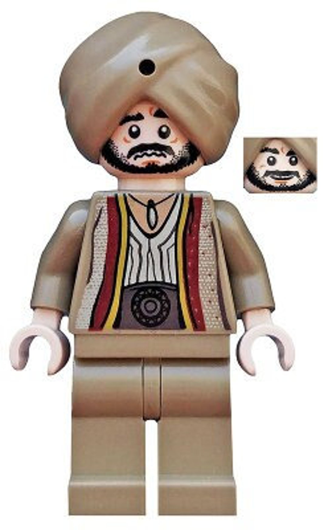 Lego MINIFIGURE Prince of Persia Sheik Amar Arabian Robe With Pendant ...