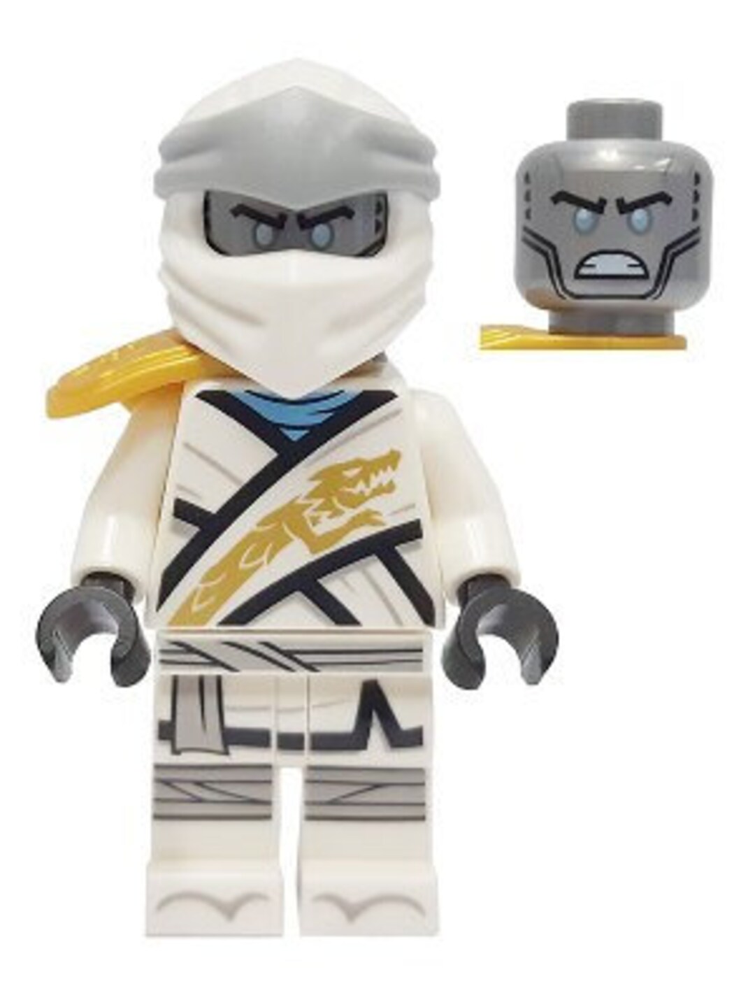 Lego MINIFIGURE Ninjago Zane Legacy, Pearl Gold Armor Shoulder Pad ...