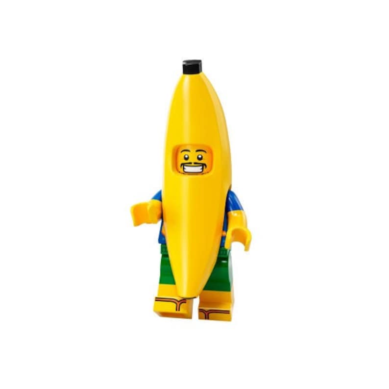 Lego MINIFIGURE LEGO Minifigure Party Banana Minifigure - Etsy