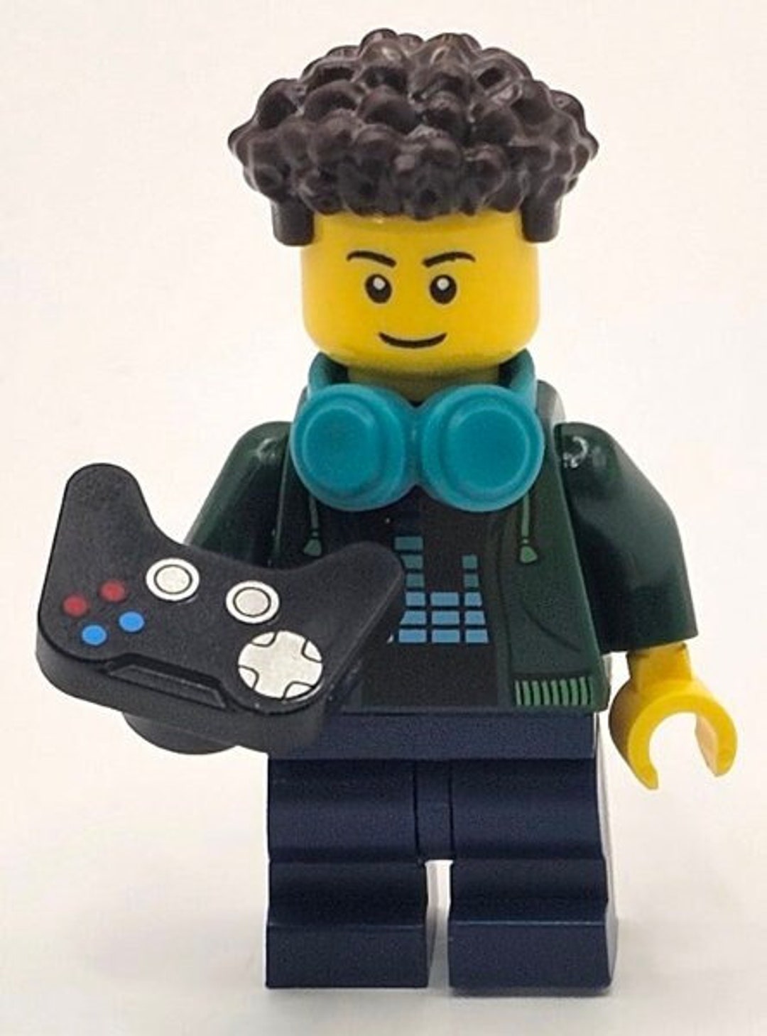 Lego MINIFIGURE Video Game Player With Controller - Etsy