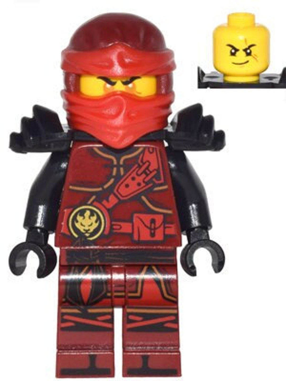 Lego MINIFIGURE Ninjago Kai - Hands of Time, Black Armor, Dual Sided ...