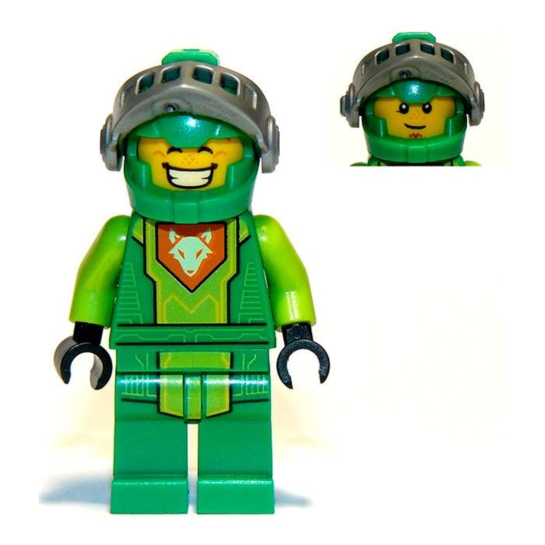 Lego MINIFIGURE NEXO KNIGHTS Aaron Fox - Flat Silver Visor and Armor - Etsy
