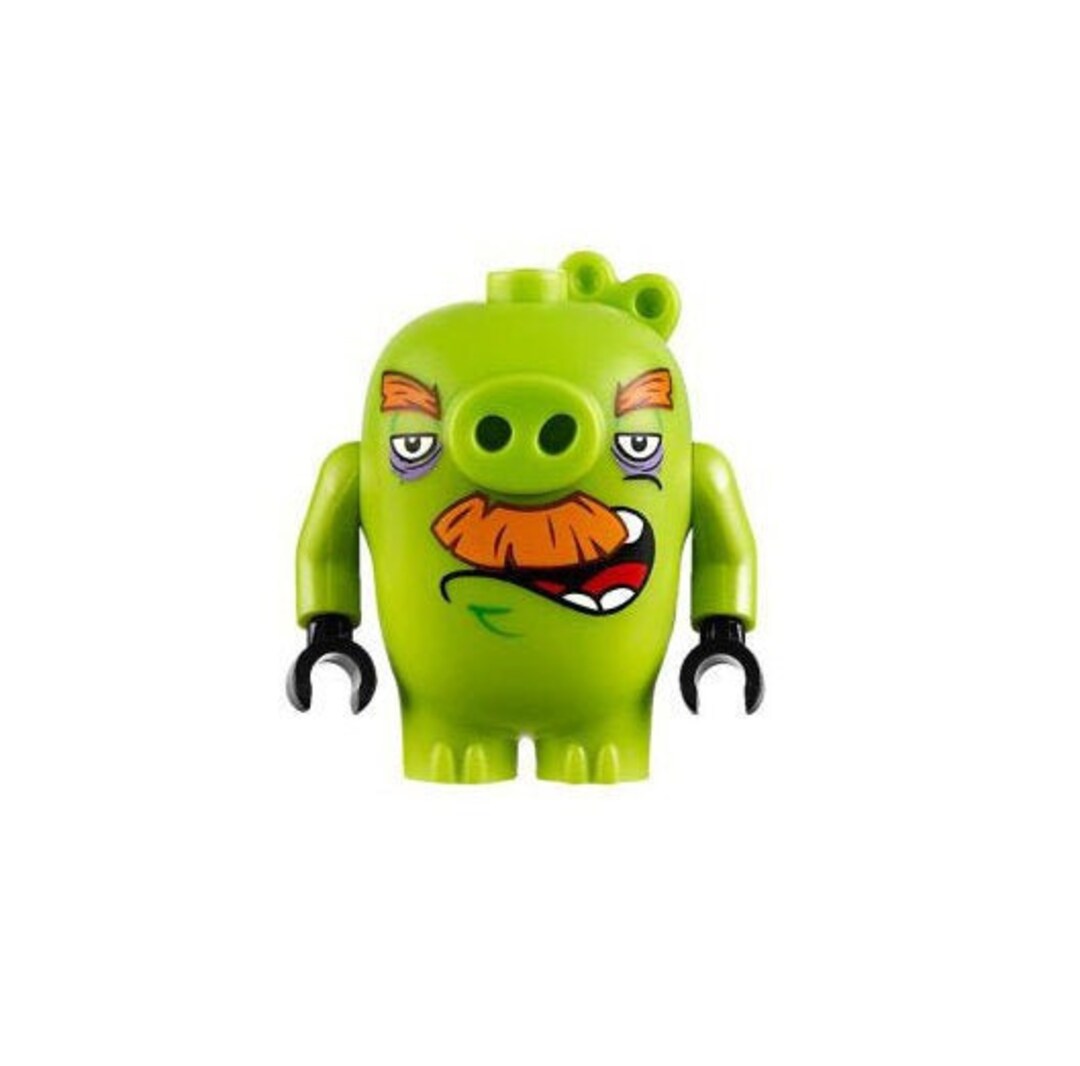 MINIFIGURA Lego Cerdo Capataz con bigote de los años 70 - Angry Birds ...