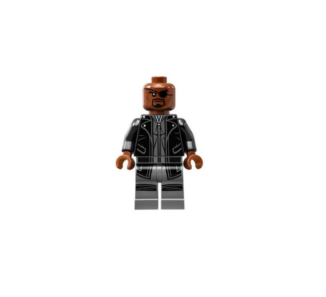 Lego MINIFIGURE Nick Fury - Leather Trench Coat - Etsy