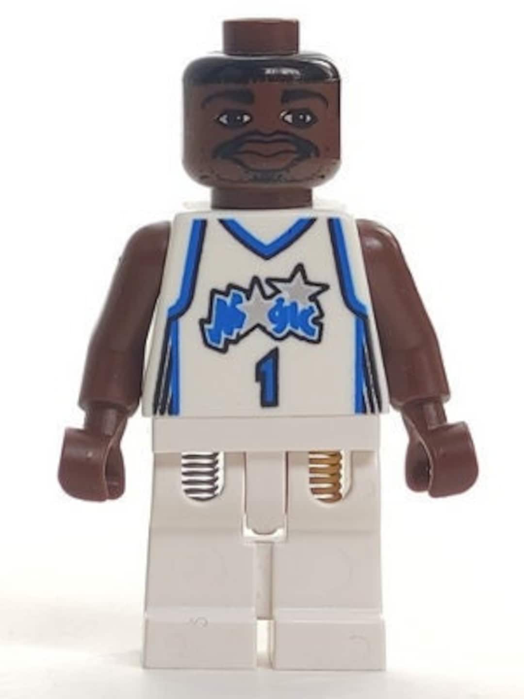 LEGO Minifigure NBA Tracy Mcgrady, Orlando Magic #1 (white Uniform) - Etsy