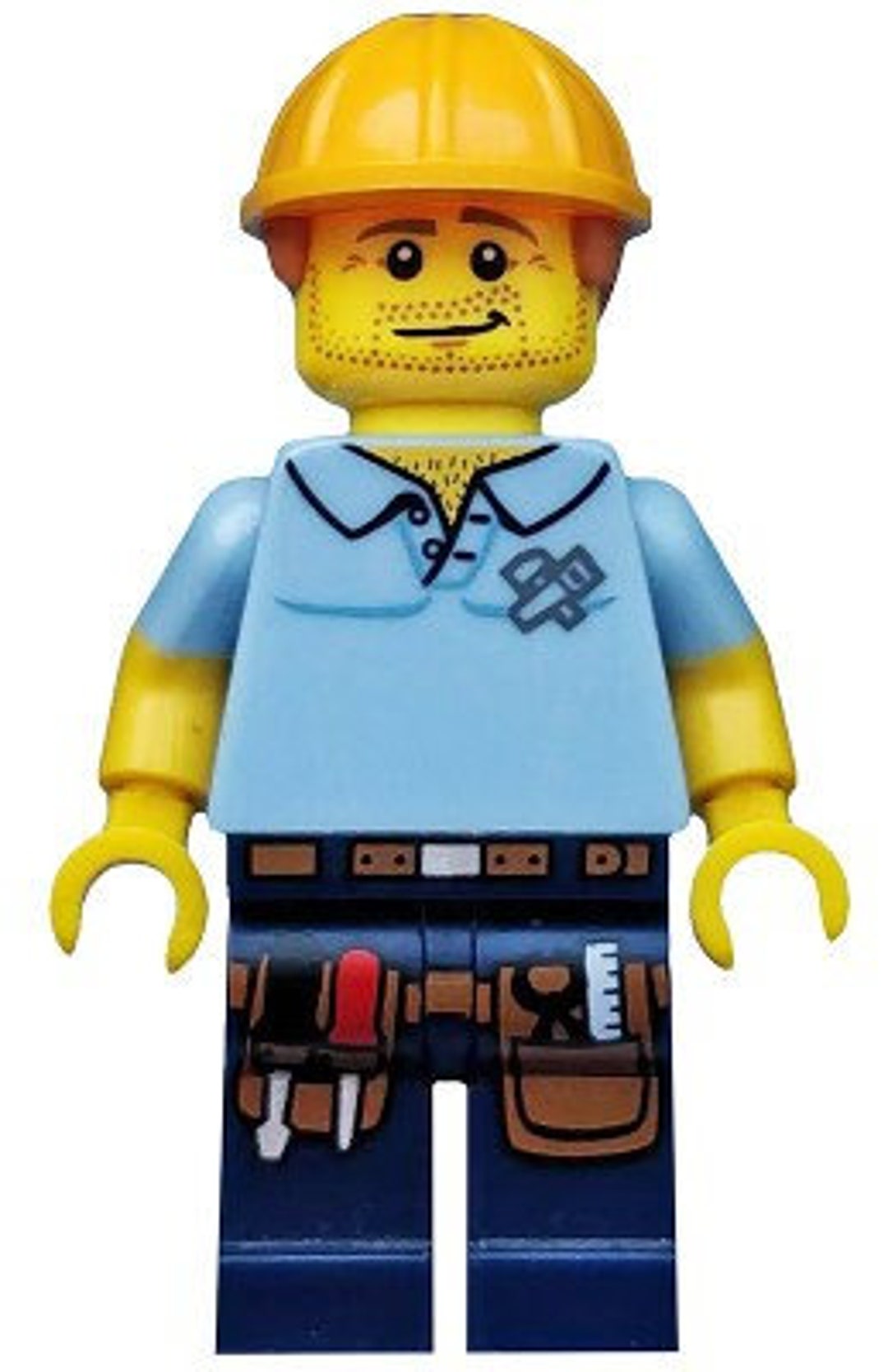 Lego MINIFIGURE Carpenter - Etsy