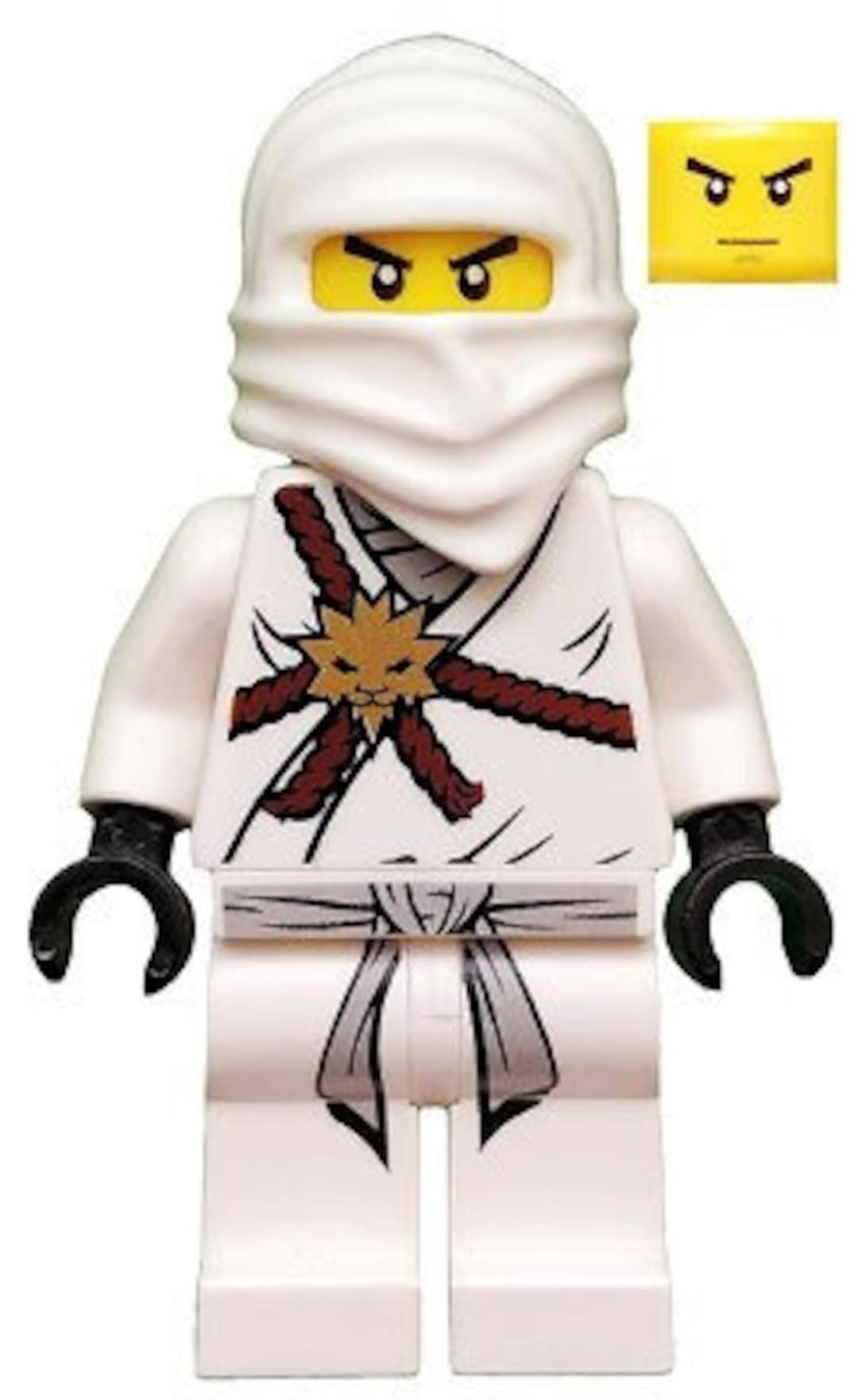 Lego MINIFIGURE Ninjago Classic Zane - the Golden Weapons - Etsy