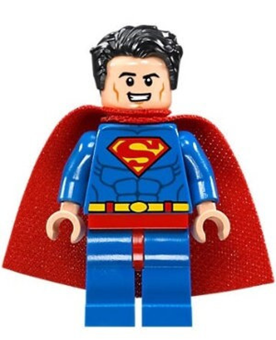 Lego MINIFIGURE Superman - Blue Suit, Tousled Hair, Smirk - Etsy