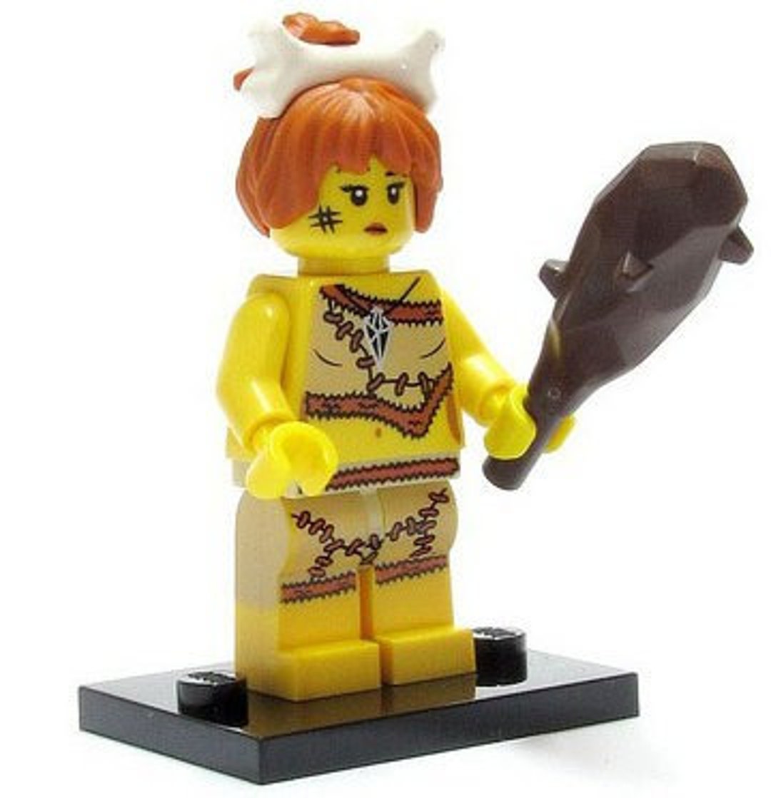 Lego MINIFIGURE Cave Woman, Series 5 (complete Set With Stand and ...