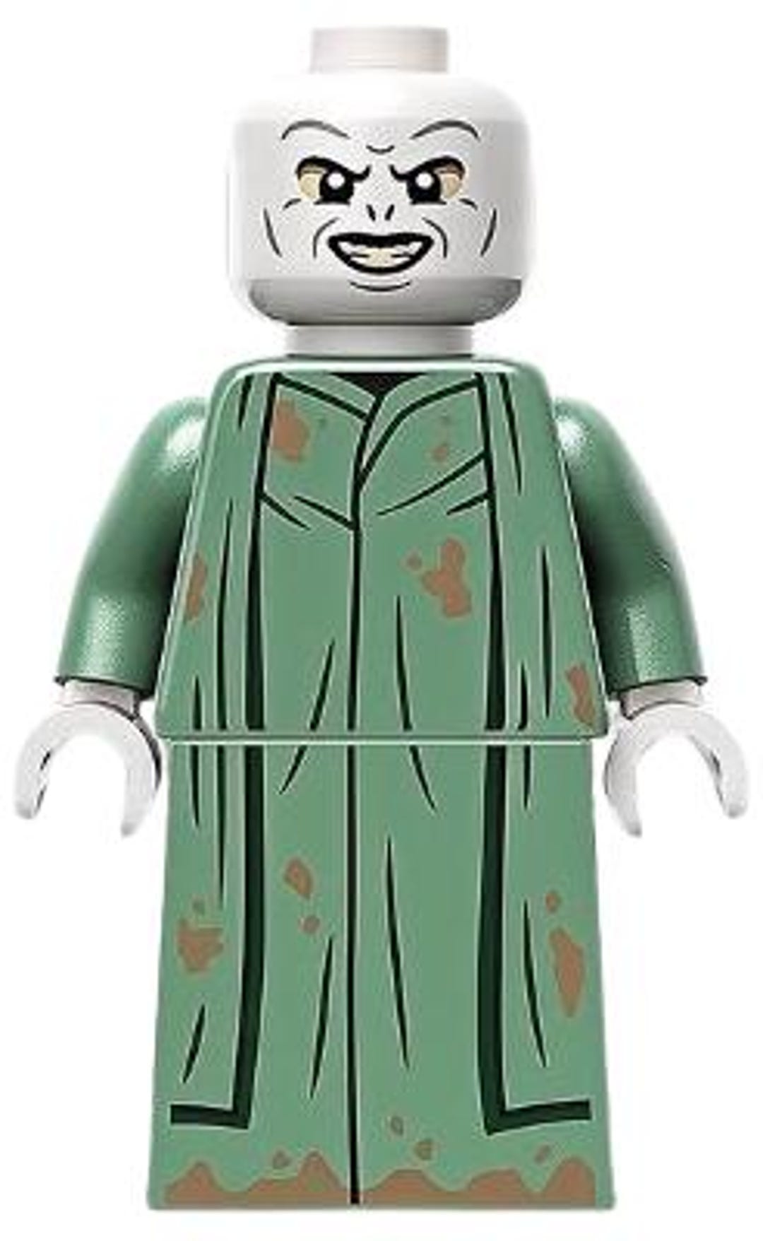Lego MINIFIGURE Lord Voldemort - Sand Green Robe, Printed Skirt - Etsy