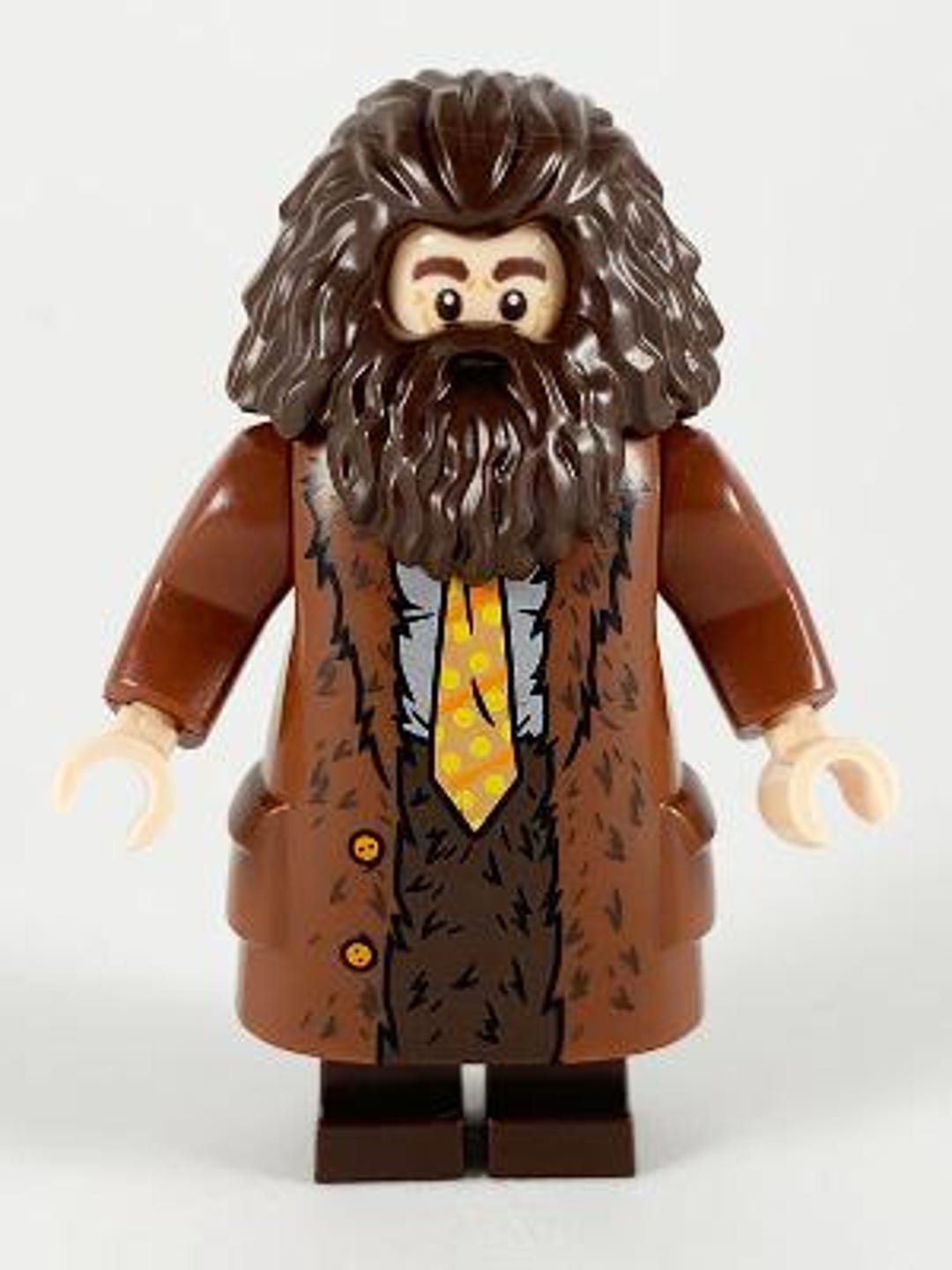 Lego MINIFIGURE Rubeus Hagrid - Reddish Brown Topcoat With Buttons - Etsy