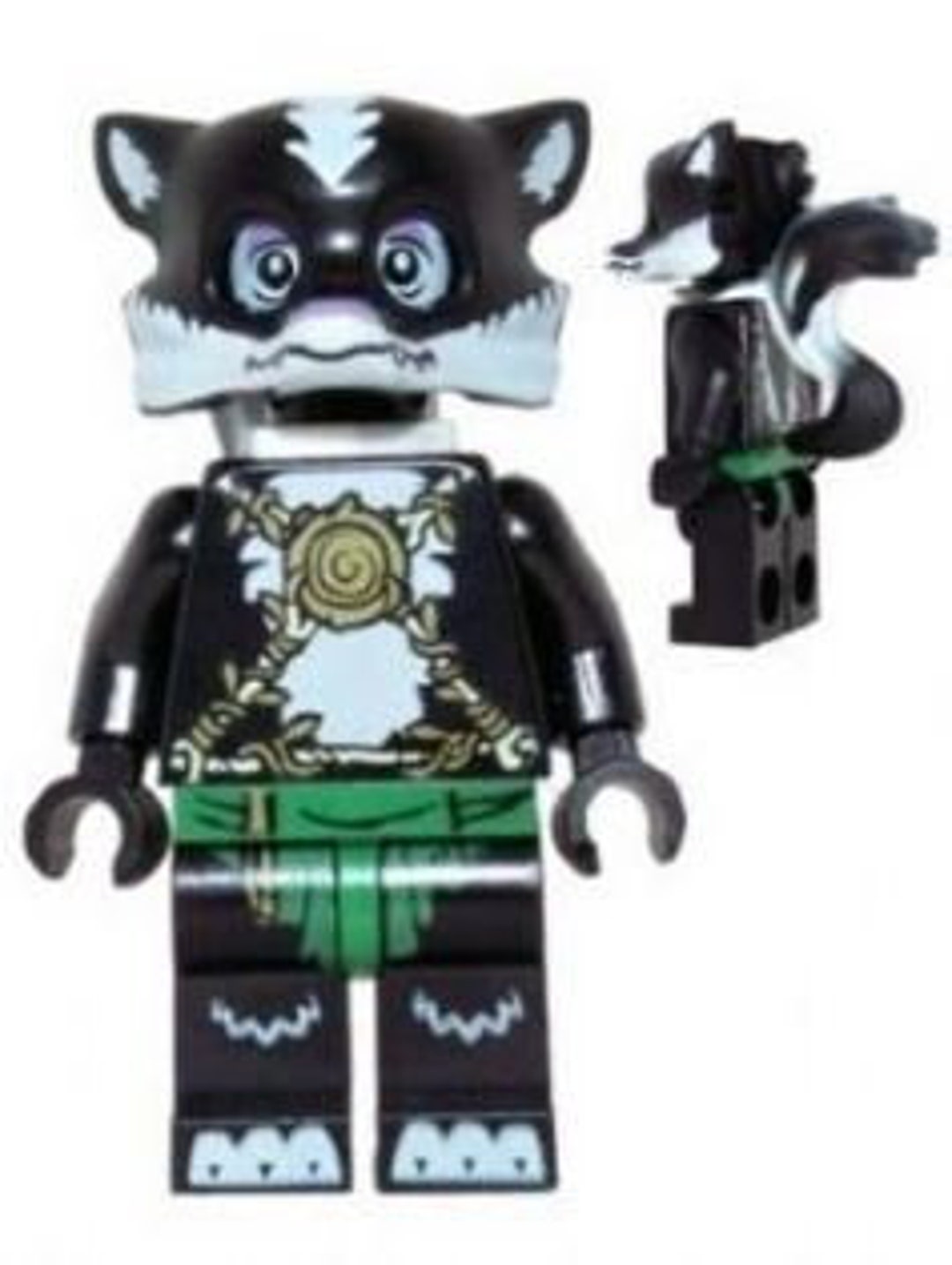 Lego MINIFIGURE Halloween Skinnet Monster Skunk - Etsy