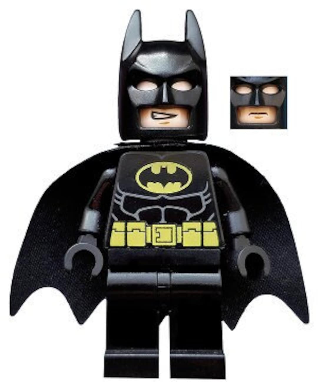 Lego MINIFIGURE Batman Black Suit With Yellow Belt and Crest type 2 ...
