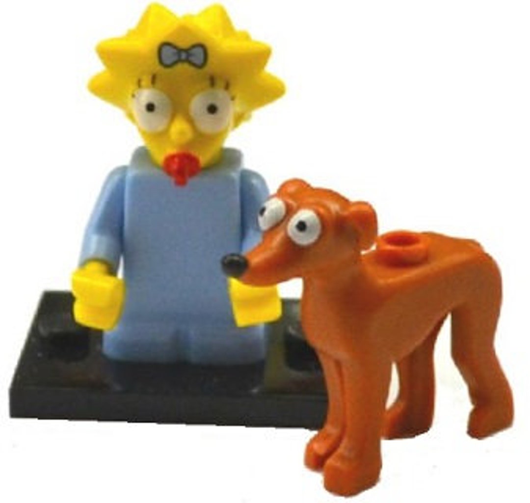 Lego MINIFIGURE Maggie and Santa's Little Helper, the Simpsons, Series ...