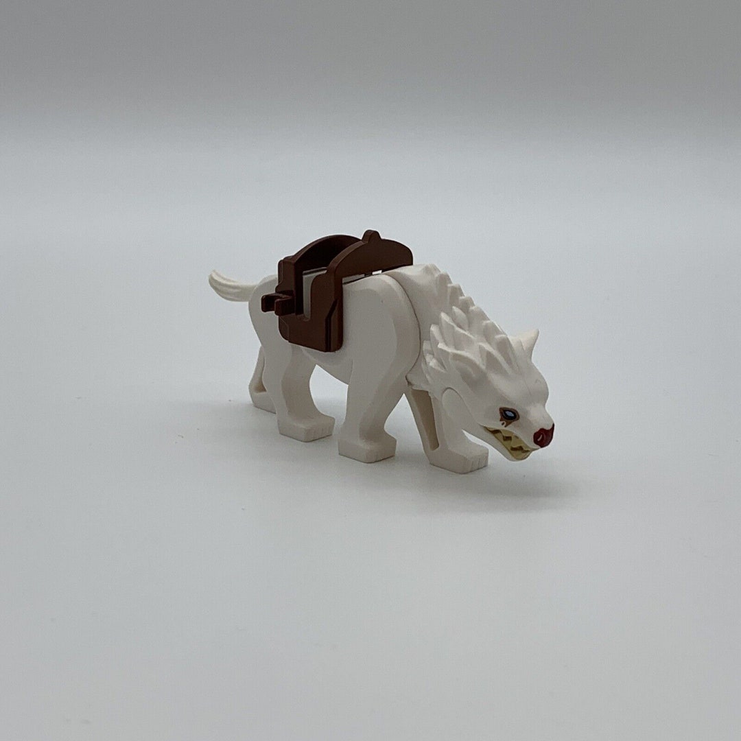 Lego MINIFIGURE Hobbit Lord of the Rings - White Warg With Dark Red ...