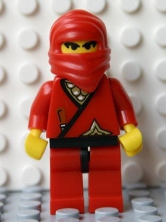 Lego MINIFIGURE Ninjago Ninja Red - Etsy