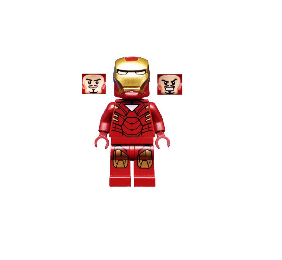 Lego MINIFIGURE Super Hero Iron Man With Triangle on Chest Mark 6 Armor ...