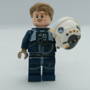 LEGO Star Wars General Pilot Rebel Antoc Merrick W/ HELMET - Etsy
