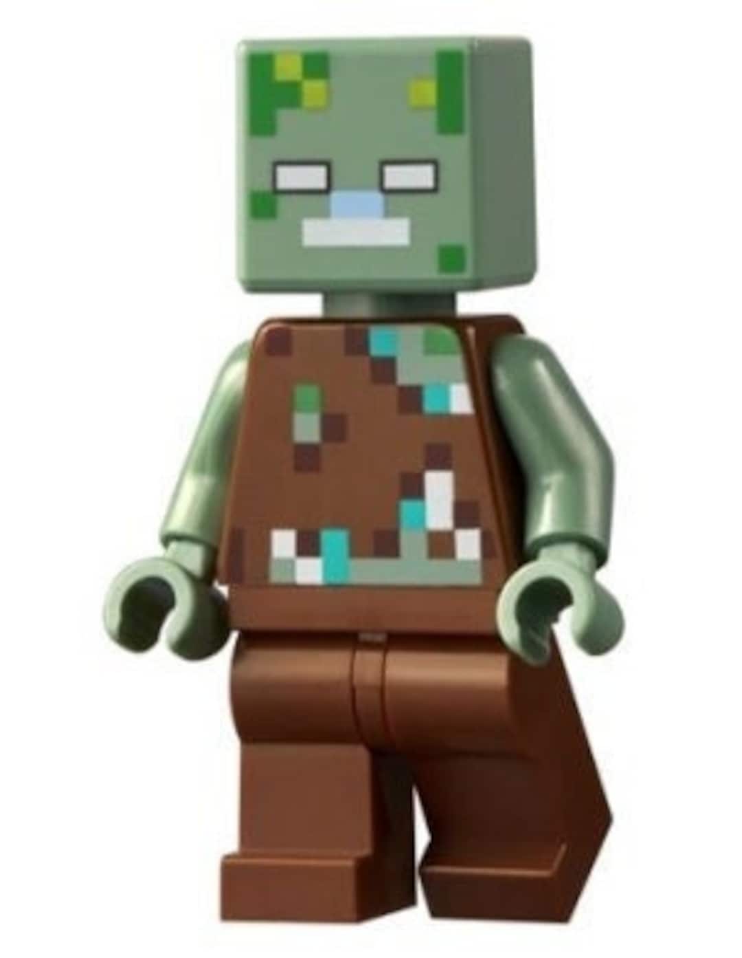 Lego MINIFIGURE Drowned Zombie - Minecraft - Etsy