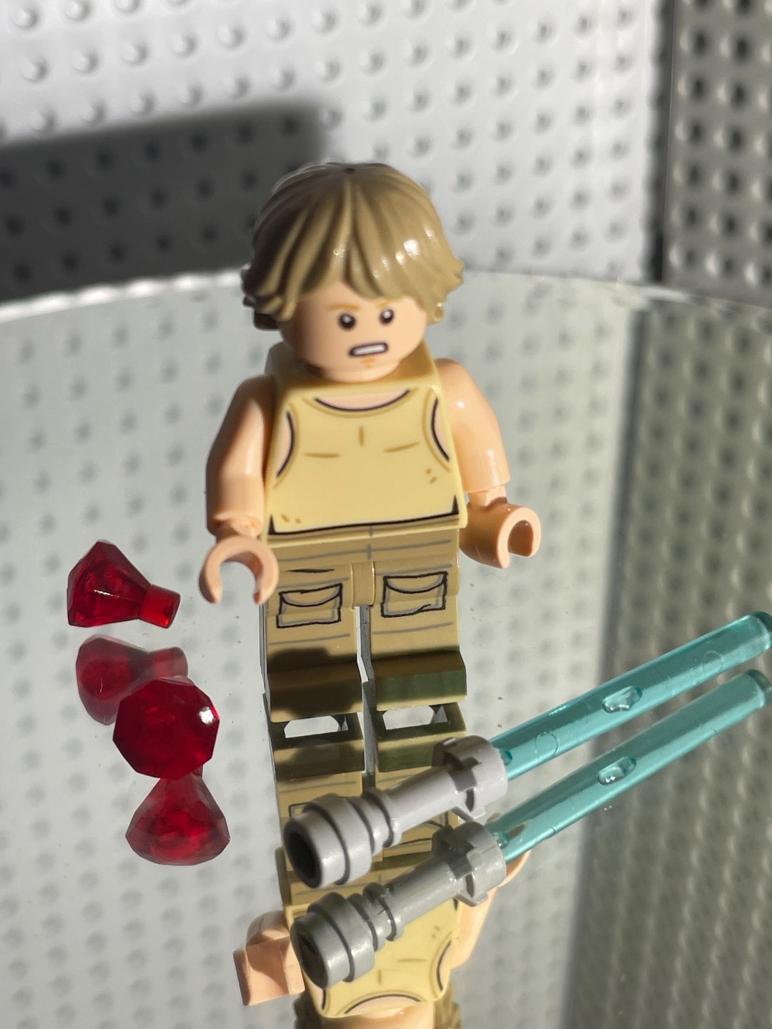 Lego Star Wars MINIFIGURE Luke Skywalker (dagobah, Tan Tank Top) - Etsy